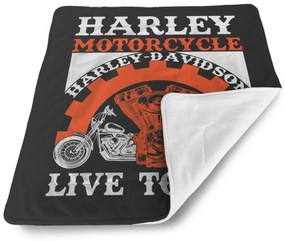 Sablio Deka pro miminko Harley-Davidson Live to ride - 80x100 cm