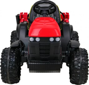 Ramiz Titánový traktor s přívěsem červený