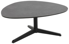 Konferenční stolek se skleněnou deskou 84 cm Mramor Černý ROST