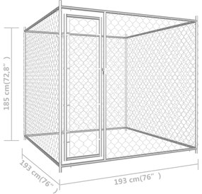vidaXL Marketos Venkovní psí kotec 193 x 193 x 185 cm