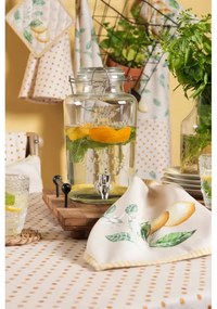 Bavlněný běhoun s motivem citrónů Lemons &amp;amp; Leafs – 50x160 cm