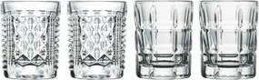 Skleničky v sadě 4 ks na panáky 40 ml Mix – La Rochére