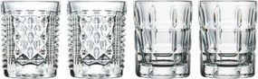 Skleničky v sadě 4 ks na panáky 40 ml Mix – La Rochére