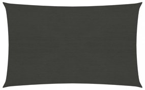 Stínící plachta obdélníková HDPE 3 x 4 m Dekorhome Černá