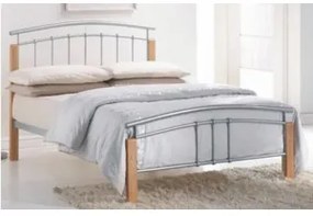 Manželská postel MIRELA - masiv/kov, Velikost postele 140x200 0
