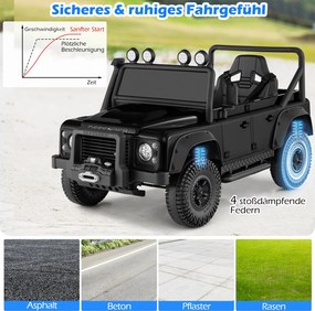 Costway Elektrické autíčko Land Rover Defender dětské elektrické vozítko