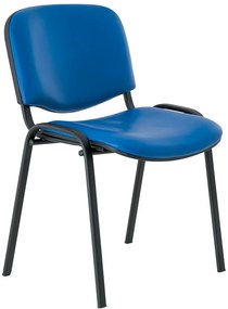 Kožená konferenční židle ISO - modrá