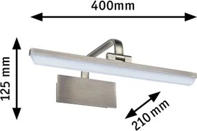 Paulmann 95569 - LED/9,5W Obrazové svítidlo RENAN 230V 40 cm mosaz
