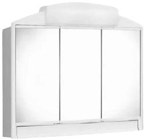 Aqualine Rano - Zrcadlová skříňka 590x510x160 mm, bílá 541302