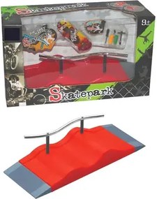 SPARKYS Fingerboard skatepark s rampou a zábradlím / Sada / od 6 let