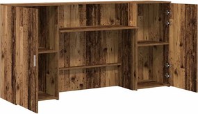 Recepční stůl starého dřeva 200x50x103,5 cm kompozitní dřevo 3324221