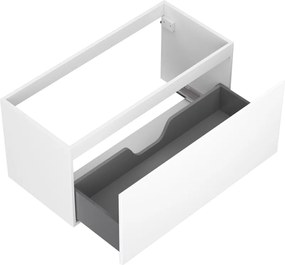 Mexen Orio, koupelnová skříňka 100 cm, 1 zásuvka, bílá matná, 91A10-10047-1-BF01