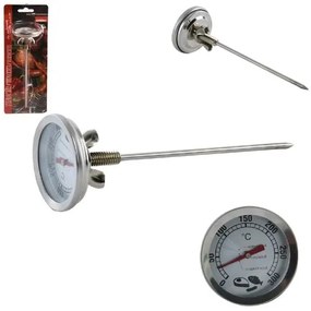 Teploměr do udírny nerezový 16 cm