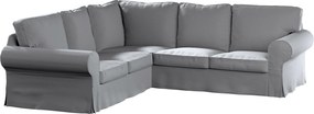 Potah na pohovku IKEA  Ektorp rohová barva šedá látka sametová