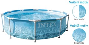 Intex | Bazén Florida 3,05x0,76 m s pískovou filtrací - motiv BEACHSIDE | 19900114