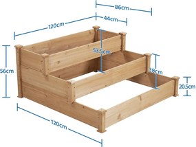 Vyvýšený záhon Yaheetech – 3-patrové (254999631580)