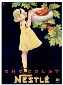 Plechová cedule Chocolat Nestle Velikost: A5 (20 x 15 cm)