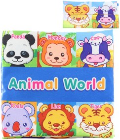 _Ostatní 1_ Knížka baby textilní šustící puzzle zvířátka 2v1 pro miminko 160581