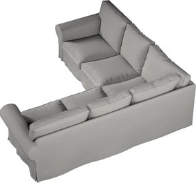 Potah na pohovku IKEA  Ektorp rohová barva šedá látka pletený vzor