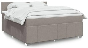 Box spring postel s matrací taupe 180x200 cm textil 3289444