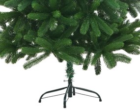 vidaXL Umělý vánoční stromek s LED a sadou koulí 210 cm zelený