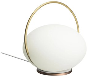 LED stolní lampa v bílo-zlaté barvě (výška 19 cm) Orbit – UMAGE