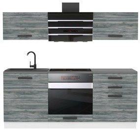Kuchyňská linka Belini Premium Full Version
180 cm šedý antracit Glamour Wood s pracovní deskou SOPHIA