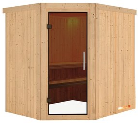 Interiérová finská sauna 196 x 170 cm Dekorhome