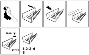 Nimco Police do koupelny, do sprchy -
