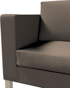 Potah na pohovku IKEA  Karlanda rozkládací, krátký barva hnědá látka pletený vzor