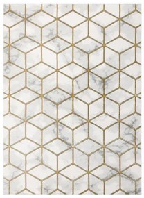koberec EMERALD výhradní 1014 glamour, stylový krychle krém / zlato velikost 240x330 cm | krásné koberce cz