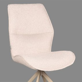 LABEL51 Jídelní židle COMFY bouclé světlá DX-74.001