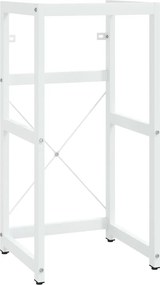 Koupelnový rám s vestavěným umyvadlem bílý železo 3101385