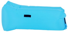 Nafukovací sedací vak, lazy bag LEBAG nylon modrý