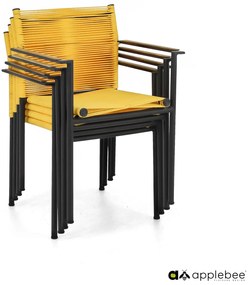 Jakarta jídelní židle žlutá