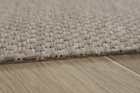 Vopi, AKCE: 👣🛡️150x150 cm Kusový koberec Nature světle béžový - neúčtujeme odřezky z role - obšitý ze všech stran + protiskluzová ú, šíře, béžová, filc, chodba / předsíň