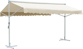 Volně stojící markýza 600 x 300 cm krémová 145884