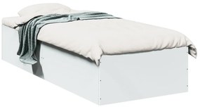 Rám postele bílý 90 x 190 cm kompozitní dřevo 3281063