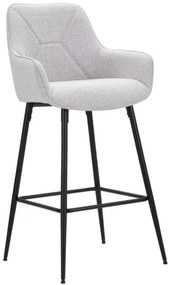 Designová barová židle Elchanan šedá