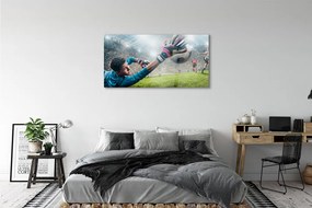 akrylový obraz Man obrana míč 125x50 cm