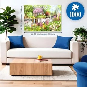 RAVENSBURGER Puzzle Cosy Café Collection č.4: Říční kavárna / 1000 díl