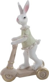 Velikonoční dekorace FIG 157D zajíc na koloběžce