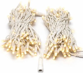 Easy Fix LED světelný řetěz, 20 m, venkovní, teple bílá s FLASH, 120 diod, bílý kabel, IP67