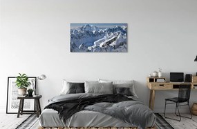 Obrazy na plátně horské zimní 140x70 cm