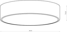 BRILAGI - Koupelnové stropní svítidlo CLARE 3xE27/24W/230V pr. 40 cm IP54 hnědá