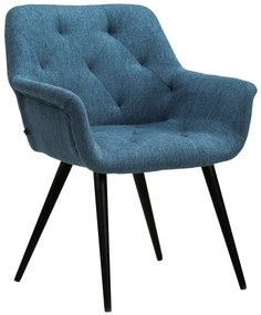Jídelní židle Axbridge - látkové čalounění | modrá
