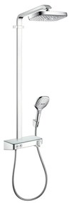 Hansgrohe Raindance Select E - sprchový systém Showerpipe 300 2jet, termostatická sprchová baterie, sprchové rameno, chrom 27126000