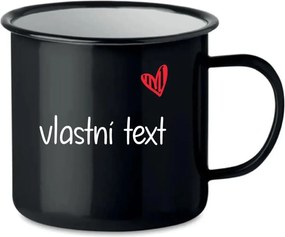 Vlastní text na retro plecháček