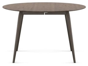 Rozšířitelný jídelní stůl PlayRound z masivu- Ø120cm typ dřeva:: tmavý dub, Varianta:: rozšířitelný