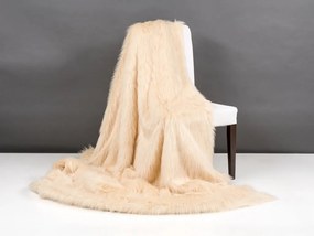 Goldea umělá kožešina - metráž š. 150cm - astorie 277a - béžová 150 cm